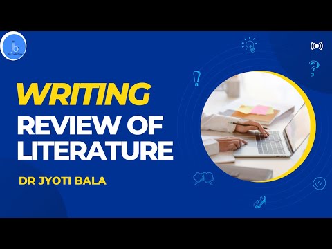 How to write Review of Literature (For Phd Thesis/Project/Dissertation) |Publication|- Dr Jyoti Bala