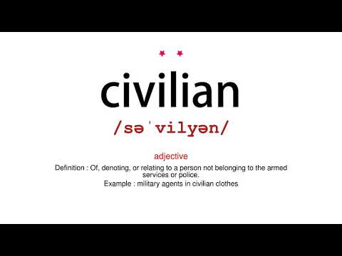 How to pronounce civilian - Vocab Today