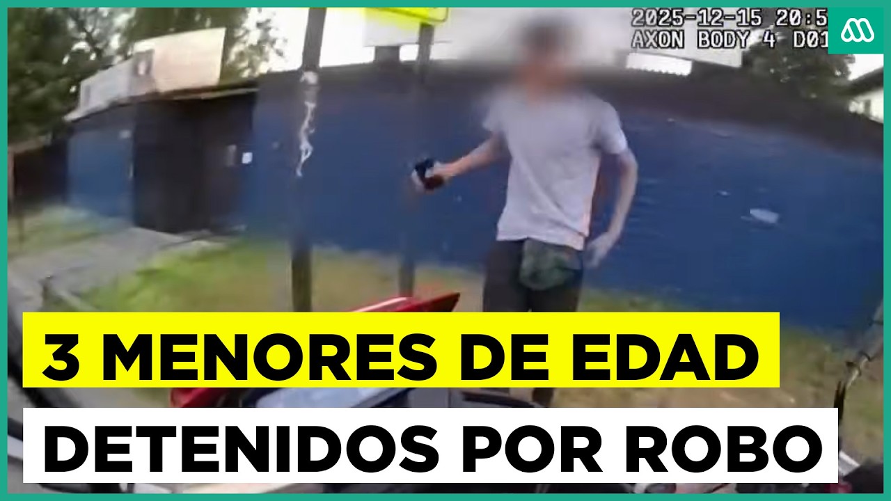 Tres menores de edad detenidos tras violento robo en Las Condes
