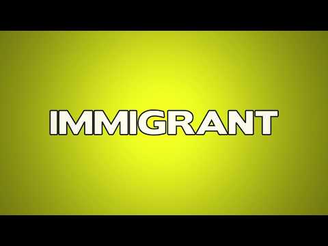 Immigrant Meaning