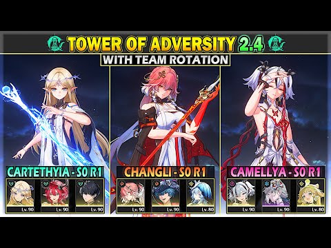 [NEW ToA] Changli, Cartethyia, Camellya | 30 Crest Tower of Adversity 2.4 | Wuthering Waves