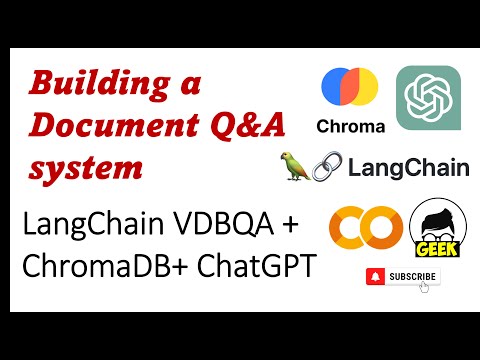 Document Question Answering with LangChain + ChromaDB + ChatGPT
