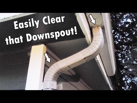 How To Unclog a Gutter Downspout (4 Great Methods That Work!)