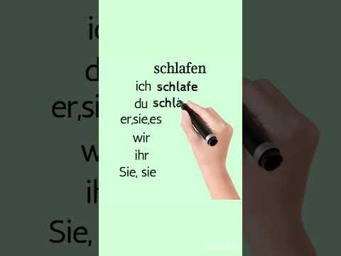 Schlafen | verb Konjugation | Conjugation #deutsch_lernen