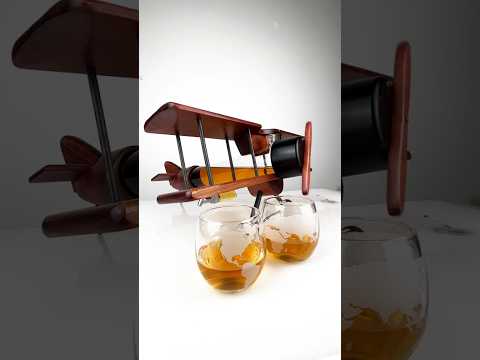 Checkout this cool decanter idea #aeroplane #airplane #pilot #whiskey #decanter #glassware #cocktail