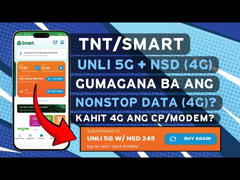 TNT/SMART Promo na UNLI DATA 5G + NON-STOP DATA 4G Pwede Kahit Hindi 5G ang Smartphone o Modem!