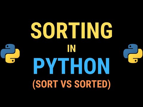 Sorting Lists in Python Tutorial (difference between sorted built-in function vs. sort list method)