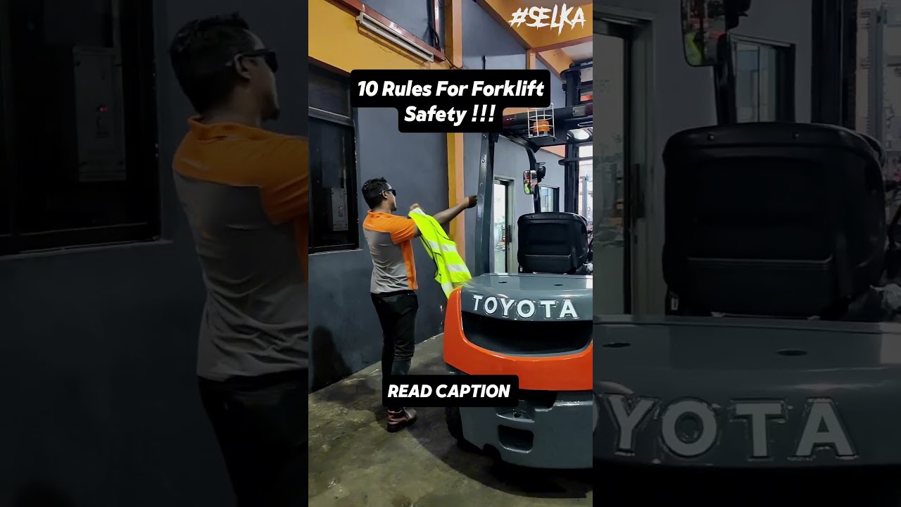 10 Rules for forklift safety ‼️