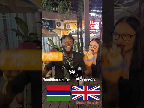 Gambian🇬🇲 snacks VS UK🇬🇧Snacks with a Finnish🇫🇮 girls #greengambian #snackchallenge #gambia