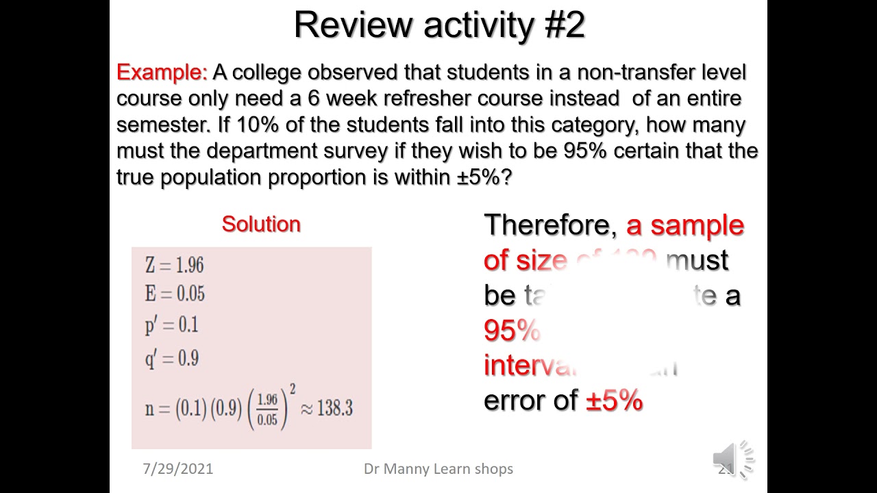 Dr. Manny Learn shop: Inferential Statistics Part 2 Estimation in Hypothesis testing