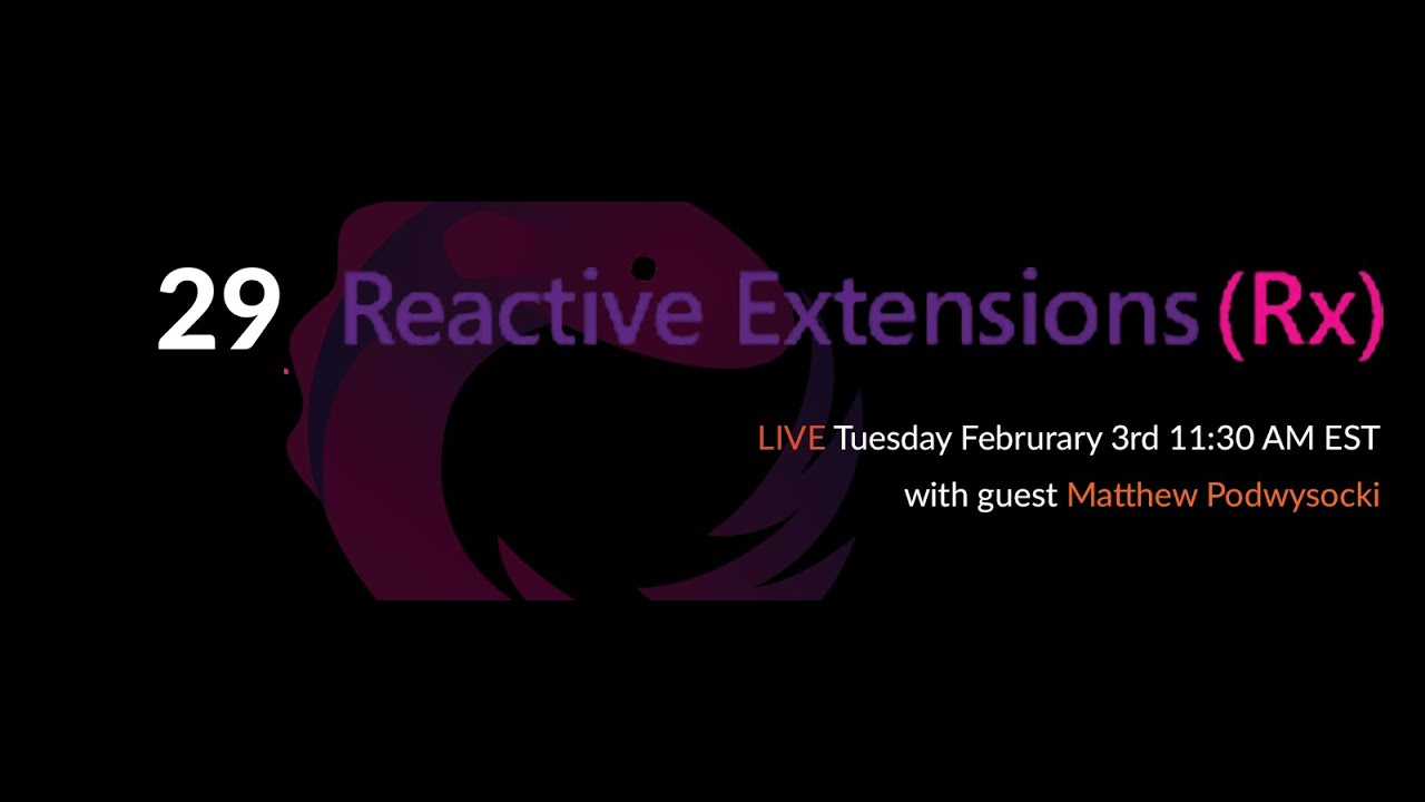 The Web Platform Podcast 29: Reactive Extensions (Rx) in Practice