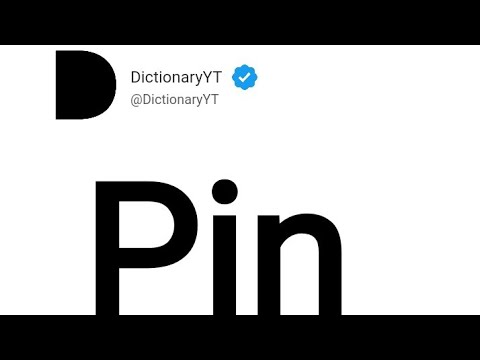 Pin Meaning in English