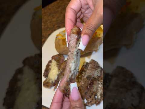 Juicy, tender ribeye steak