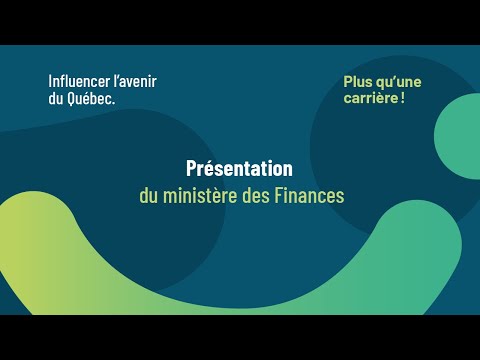 Emplois et stages Ministère des Finances du Québec | Gouvernement du Québec