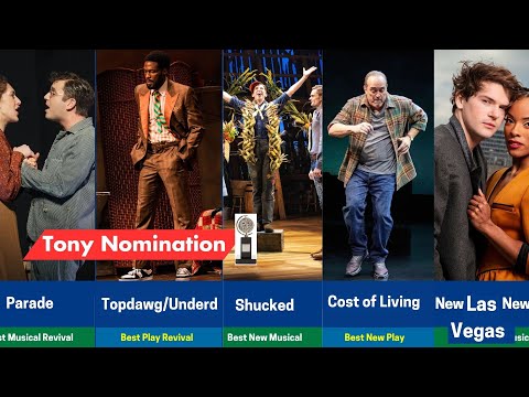 2023 TONY AWARDS Nominees | Tony Best Play, Best Musical, Best Revival of a Play, a Musical