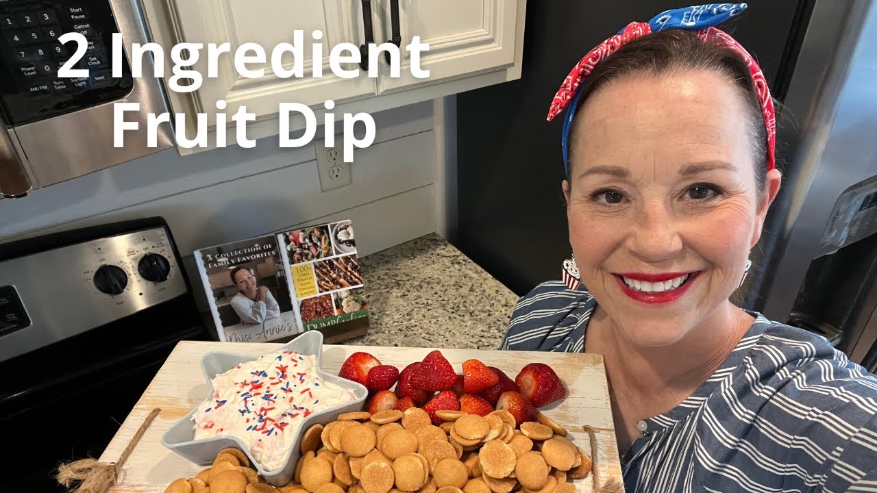 2 Ingredient Fruit Dip | Simple and easy ways to celebrate Memorial Day or the 4th of July