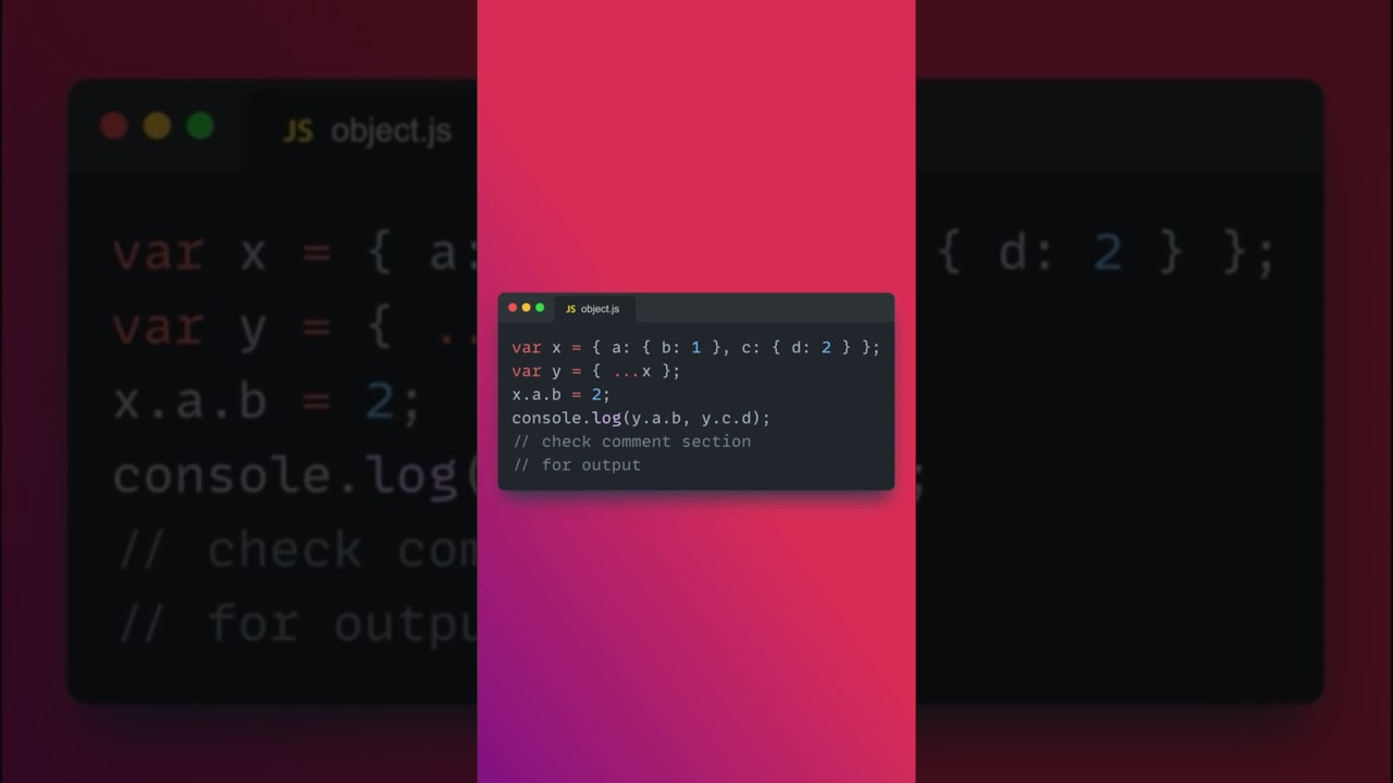 Javascript challenge 19, can you guess the output #shorts #inventcoding #javascript