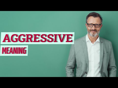 Aggressive | Meaning of aggressive 📖