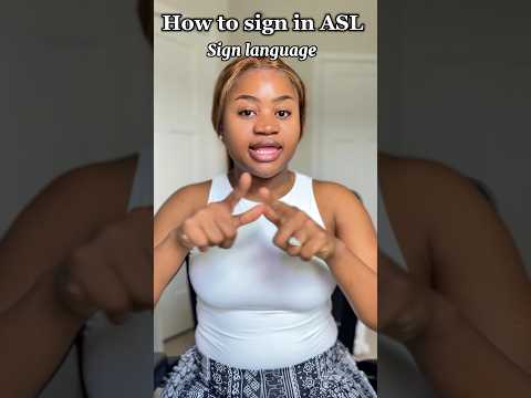 How to sign “Sign Language” in #asl