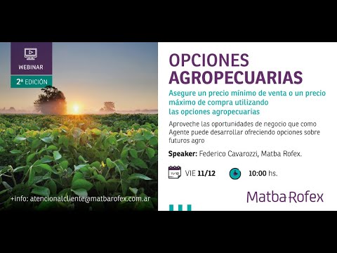Webinar Oportunidades de negocio ofreciendo Opciones sobre Futuros Agro - Grupo Matba Rofex