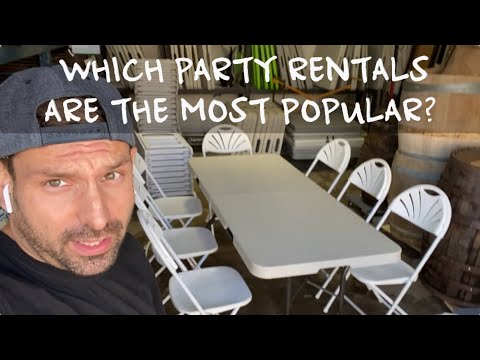 Which Party Rental Business Items Are The Most Popular?