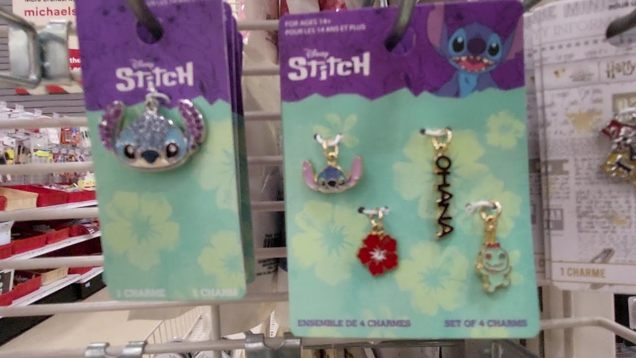 STITCH OHANA MINIATURE CHARMS FOR NECKLACES & BRACELETS - DISNEY CARTOON CHARACTER FASHION FUN