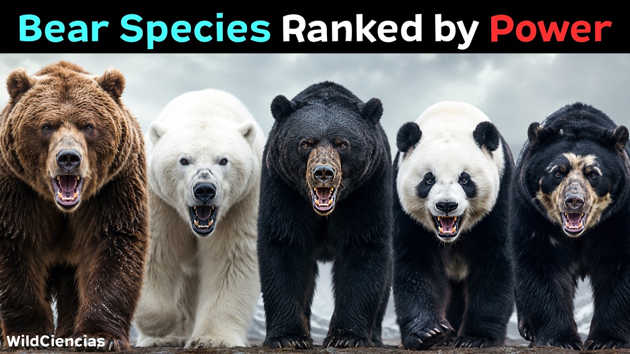 All 8 Species of Bears Ranked by How Powerful They Are