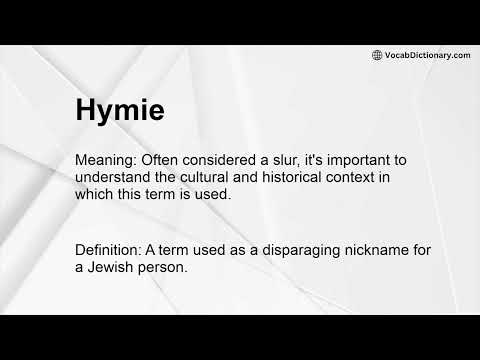 Hymie Meaning