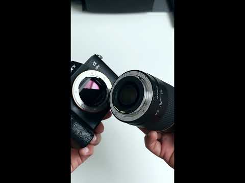 Canon lens on a Sony body??? #shorts #camera #lens