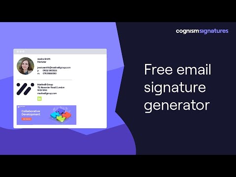 Cognism Email Signature Generator
