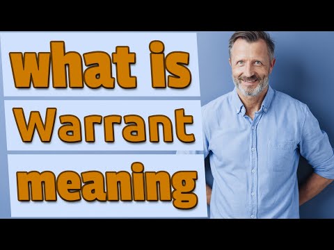 Warrant | meaning of Warrant