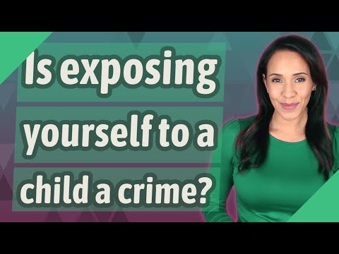 Is exposing yourself to a child a crime?
