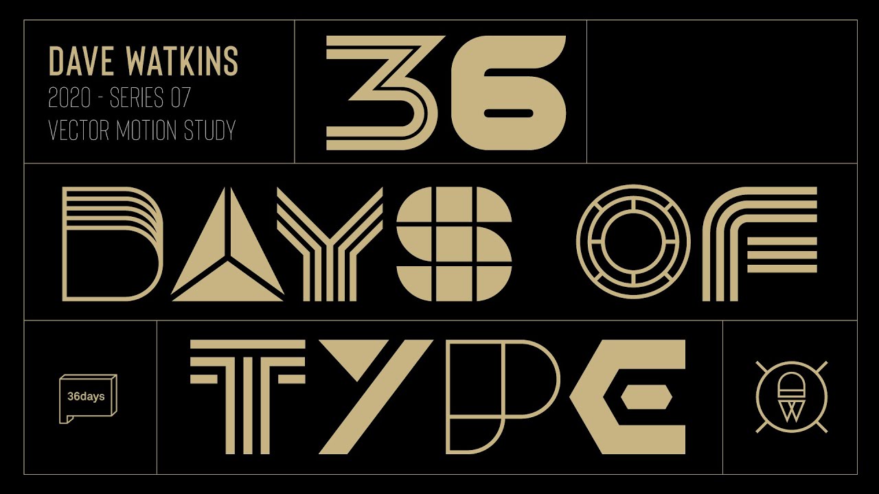 36 Days of Type - 2020 - Vector