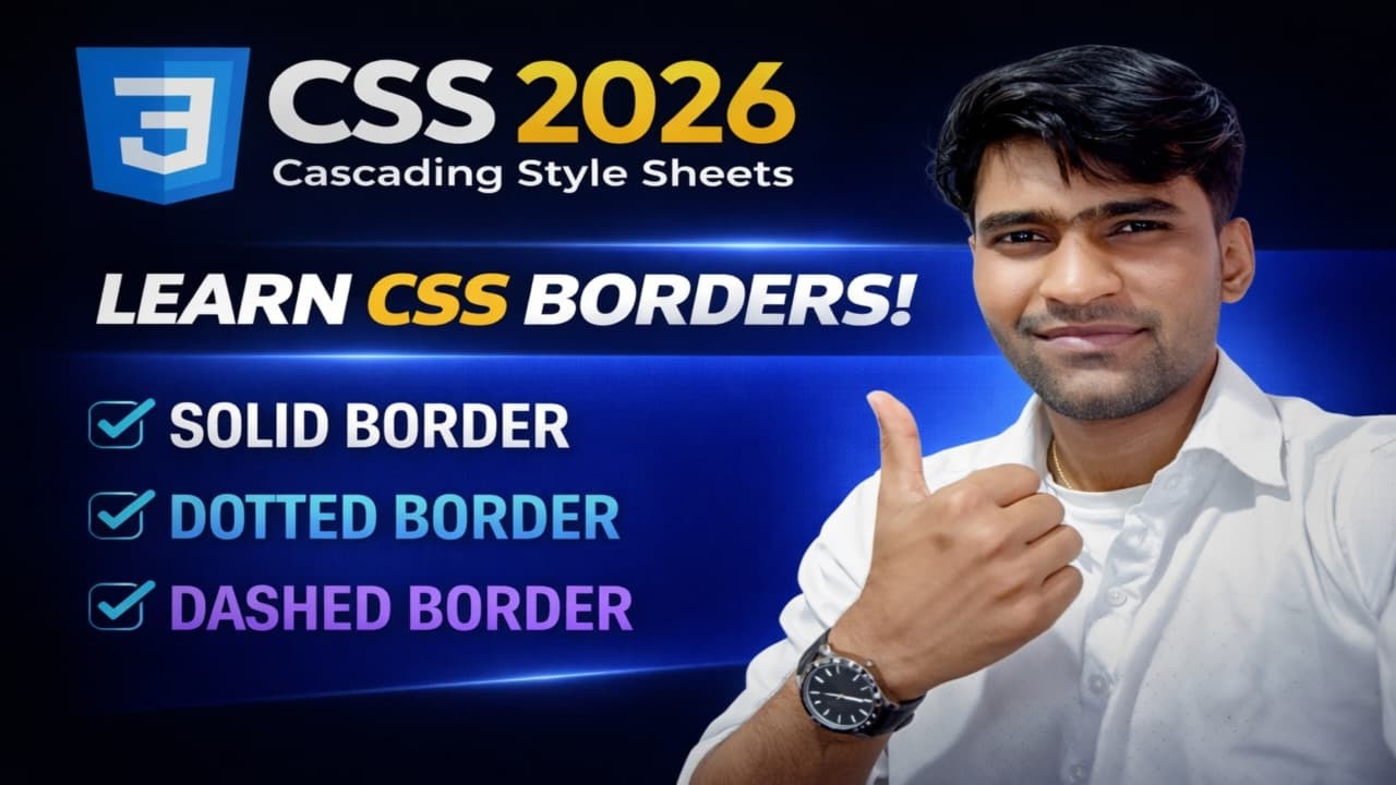 10 CSS Border Types Explained | CSS Border Tutorial for Beginners 2026