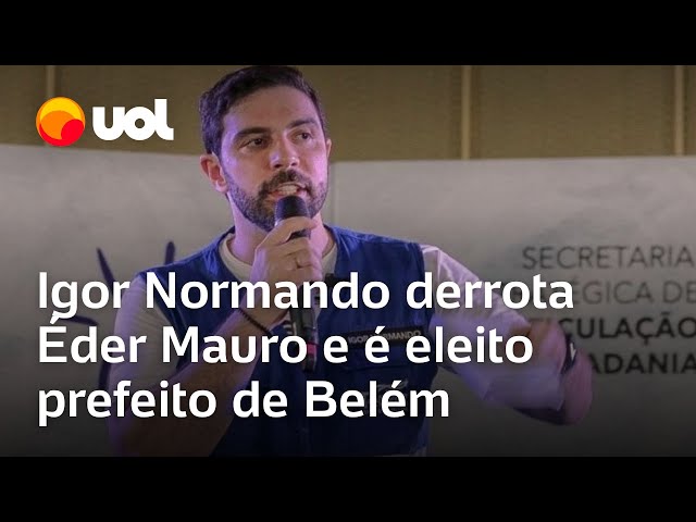 Belém: Igor Normando (MDB) é eleito prefeito
