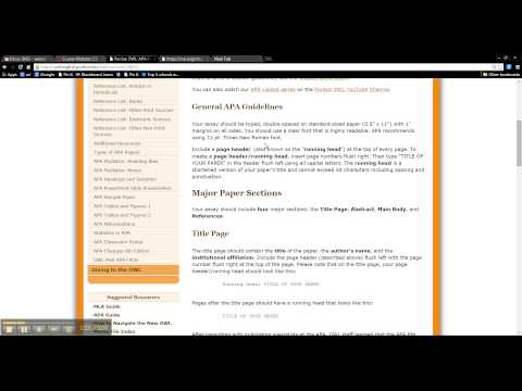 APA Style Using OWL at Purdue for ENG 101