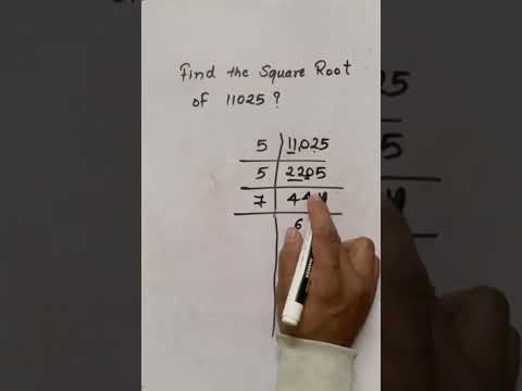 Find the square root of 11025