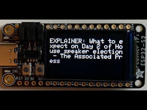 ESP32 Let's send news headlines to WhatsApp!
