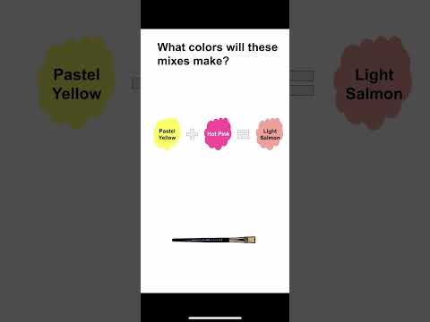 What colors can you make with Pastel Yellow & Reds?
