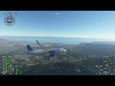 Microsoft Flight Simulator 2020 MRY Monterey Regional Airport Approach and Landing GORGEOUS SCENERY