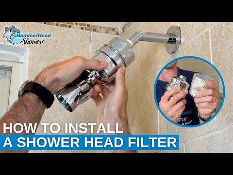 How To Install The HammerHead Showers Shower Head Filter