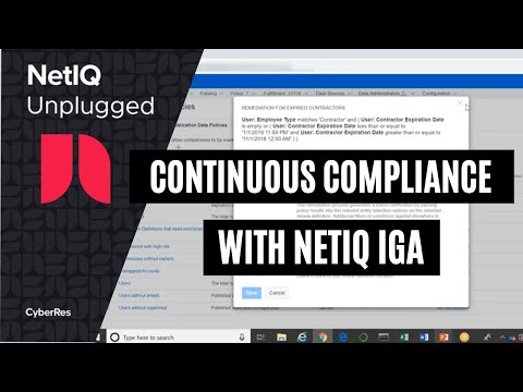 Continuous Compliance with NetIQ Identity Governance and Administration (IGA)