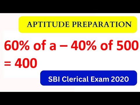 60% of a – 40% of 500 = 400