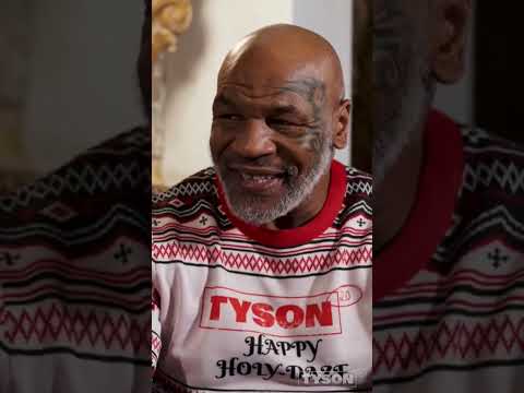 Mike Tyson gives Evander Holyfield his ear back🤣 #shorts #miketyson
