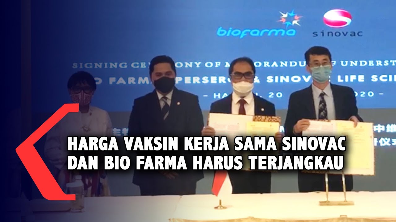 Menlu Retno: Harga Vaksin Kerja Sama Sinovac-Bio Farma Harus Terjangkau
