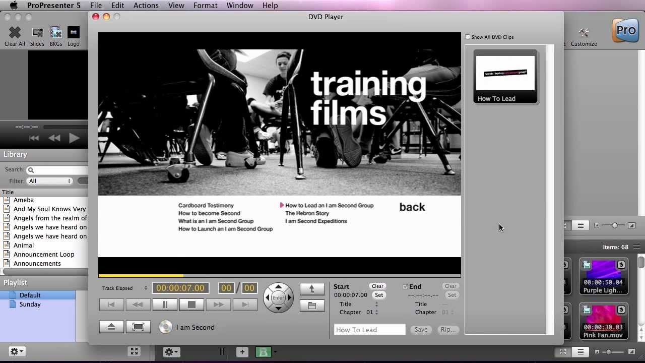 ProPresenter 5 - Working with DVDs