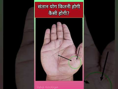 संतान योग कितनी होंगी कैसी होंगी #palmistry #hastrekha #analysis #viral #shorts #reels #santan #art