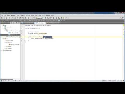 Android App Development for Beginners - 50 - SQLite Database Product