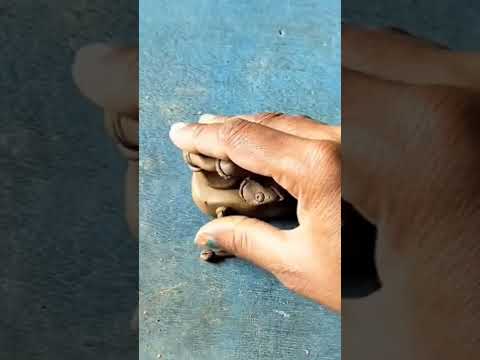 DIY how to make mini mixer grinder with clay rivers video #shorts #mittikekhilone