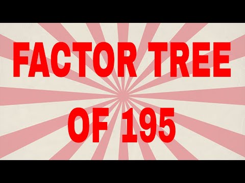 Factor tree of 195|Prime factor tree